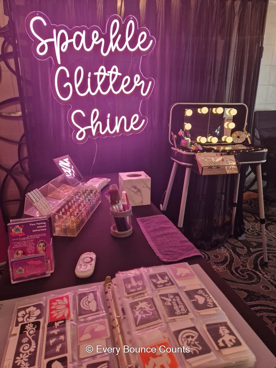 Standard Glitter Bar (per hour) - Hire in Slough | Every Bounce Counts